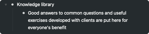 Collaboration rules - Workflowy guide